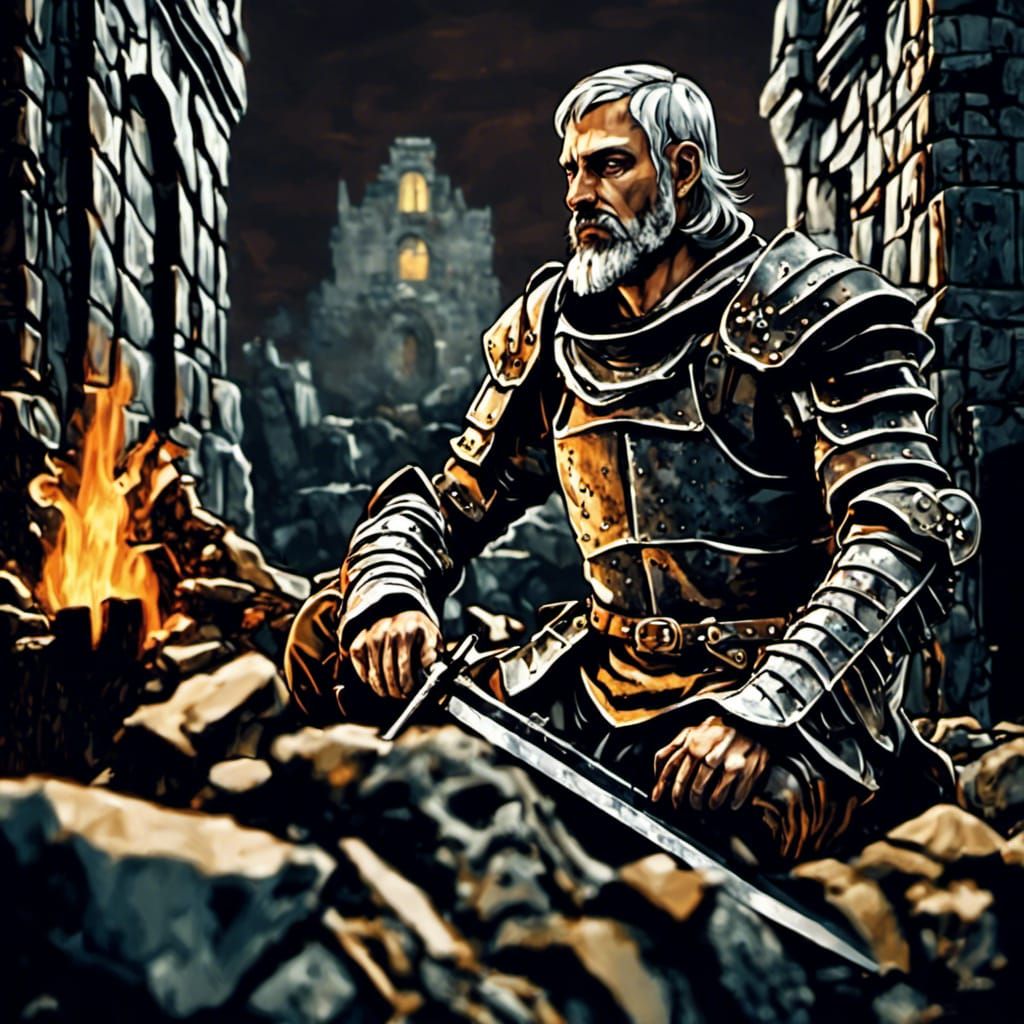 A video game style knight - AI Generated Artwork - NightCafe Creator