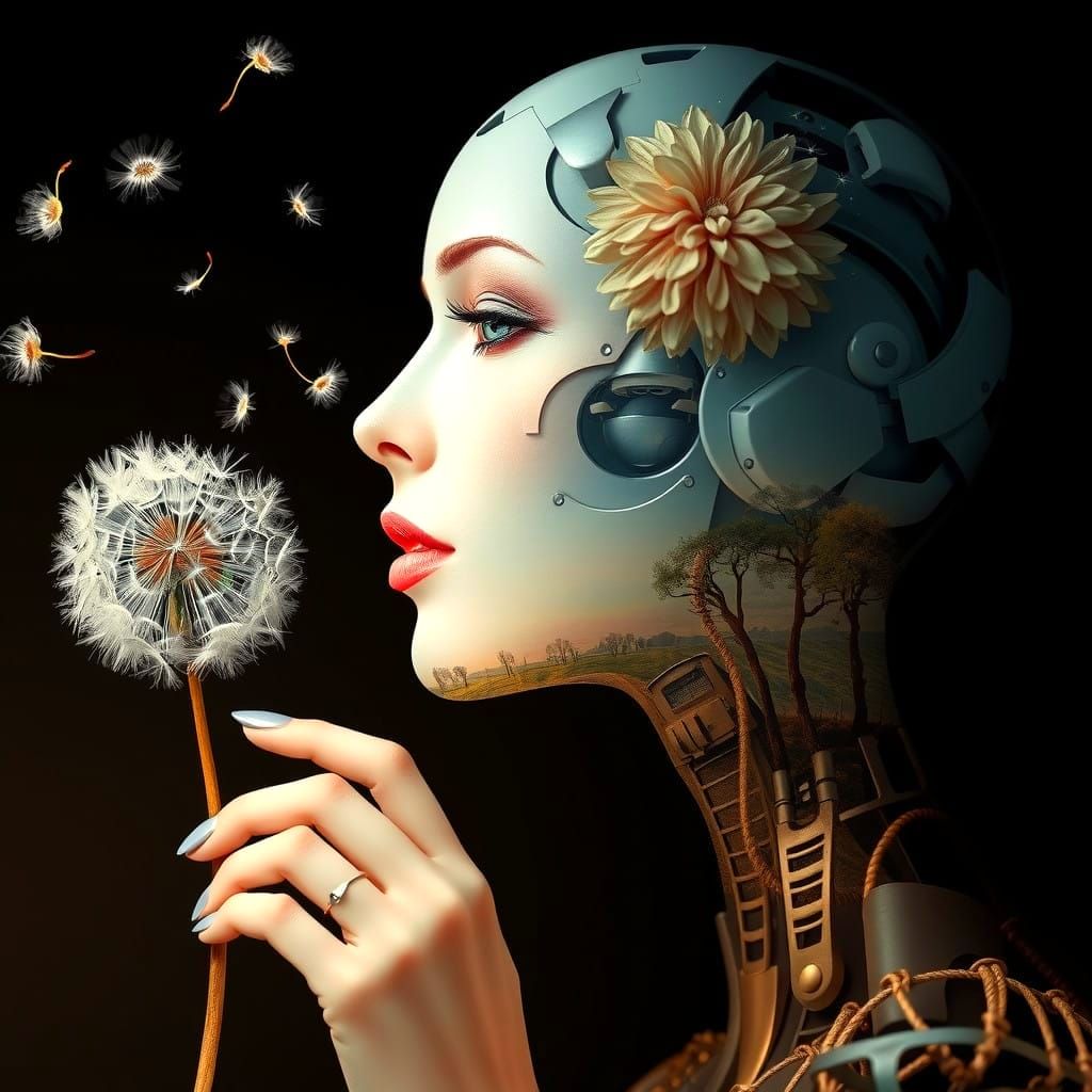 Dandelion Surreal Symbolism - Dandelion Surreal Symbolism