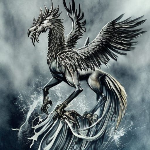Iron Griffon - AI Generated Artwork - NightCafe Creator