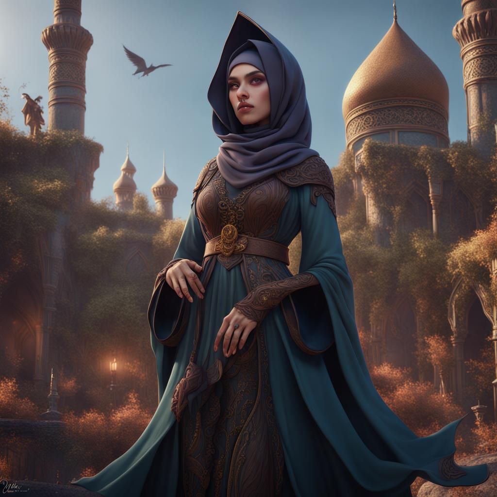 Hijab witch - AI Generated Artwork - NightCafe Creator