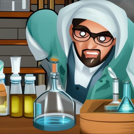Mad chemist 5 - AI Generated Artwork - NightCafe Creator