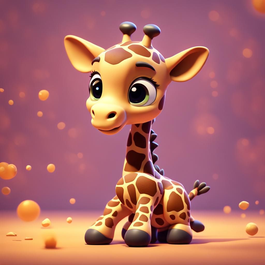 chibi baby giraffe - AI Generated Artwork - NightCafe Creator