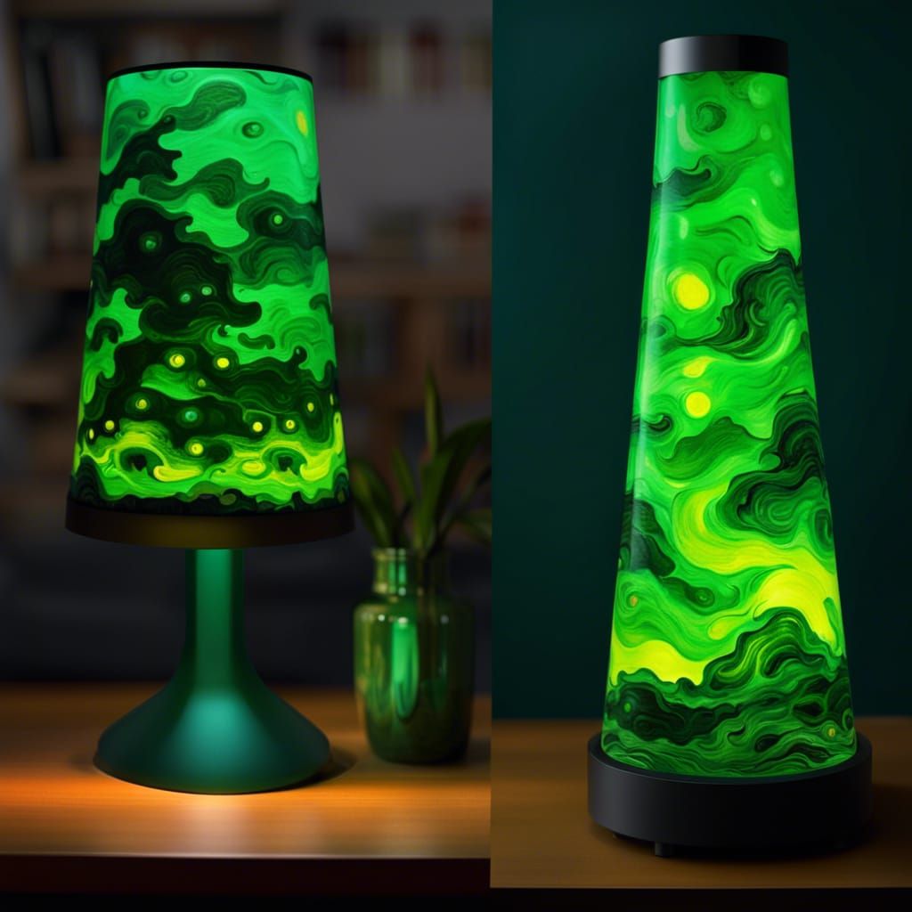 GREEN LAVA LAMPS - AI Generated Artwork - NightCafe Creator