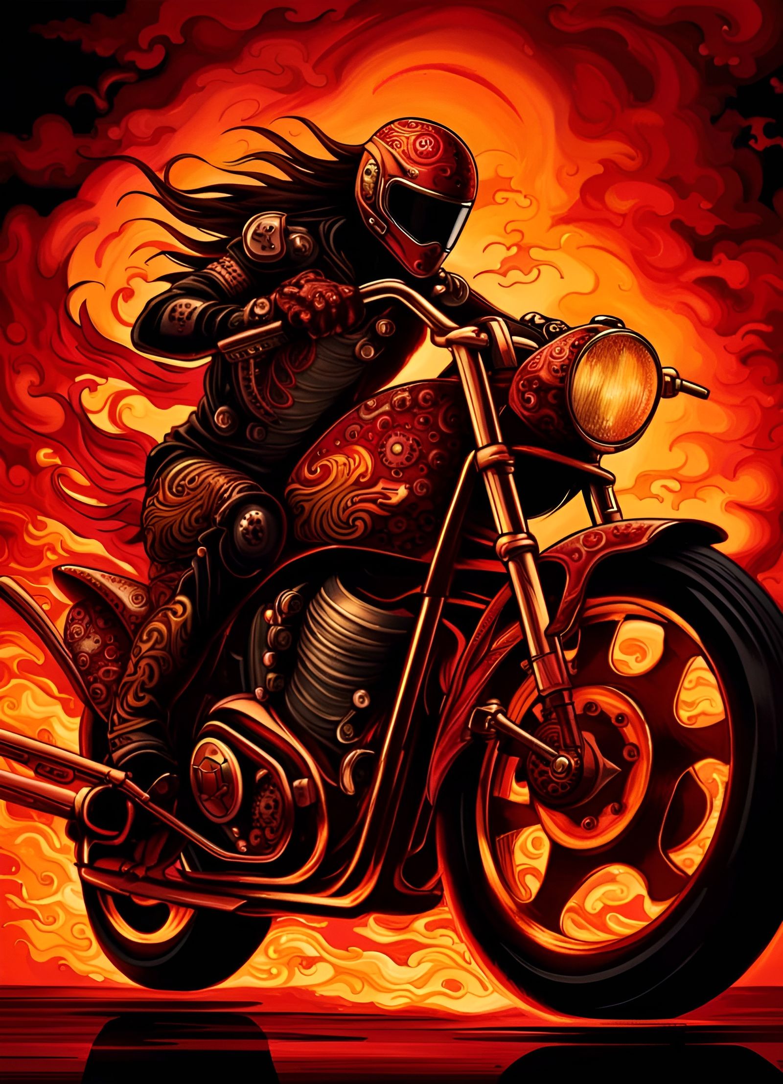 The rider - AI Generated Artwork - NightCafe Creator