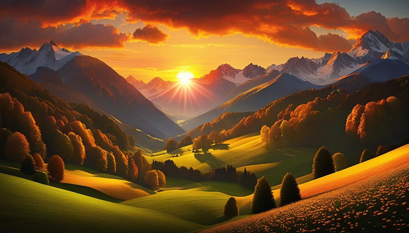 Sunset - AI Generated Artwork - NightCafe Creator