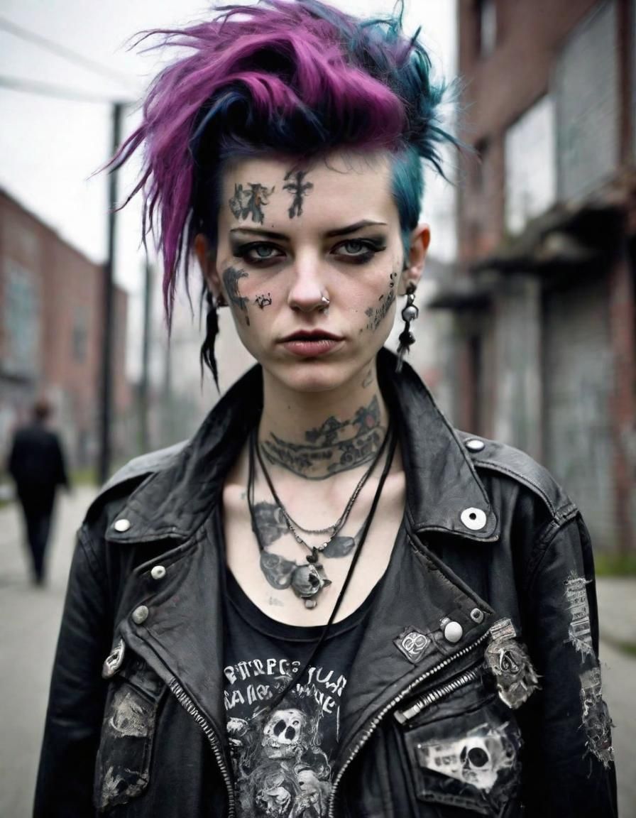 A Fusion of Punk and Grunge - AI Generated Artwork - NightCafe Creator