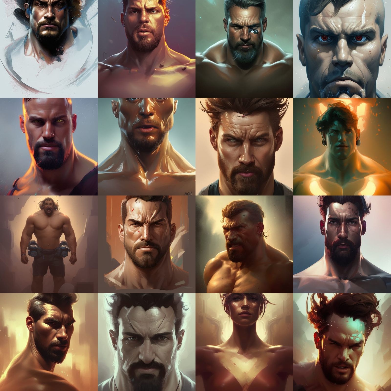 strong man not scared - AI Generated Artwork - NightCafe Creator