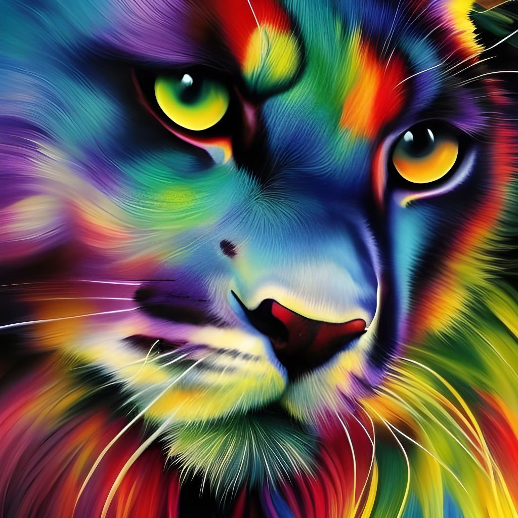 Colorful Wild Beast - AI Generated Artwork - NightCafe Creator