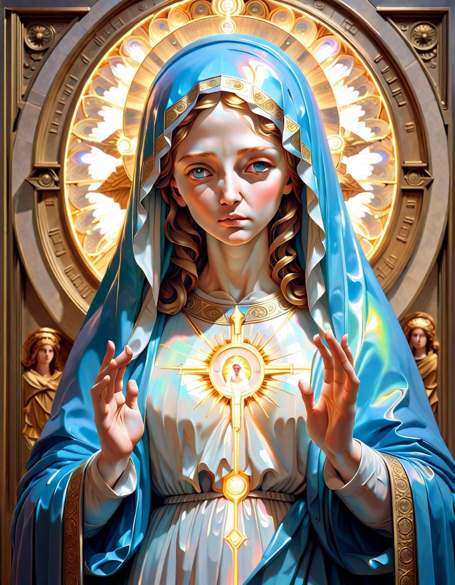 Mary Mother of God - AI Generated Artwork - NightCafe Creator