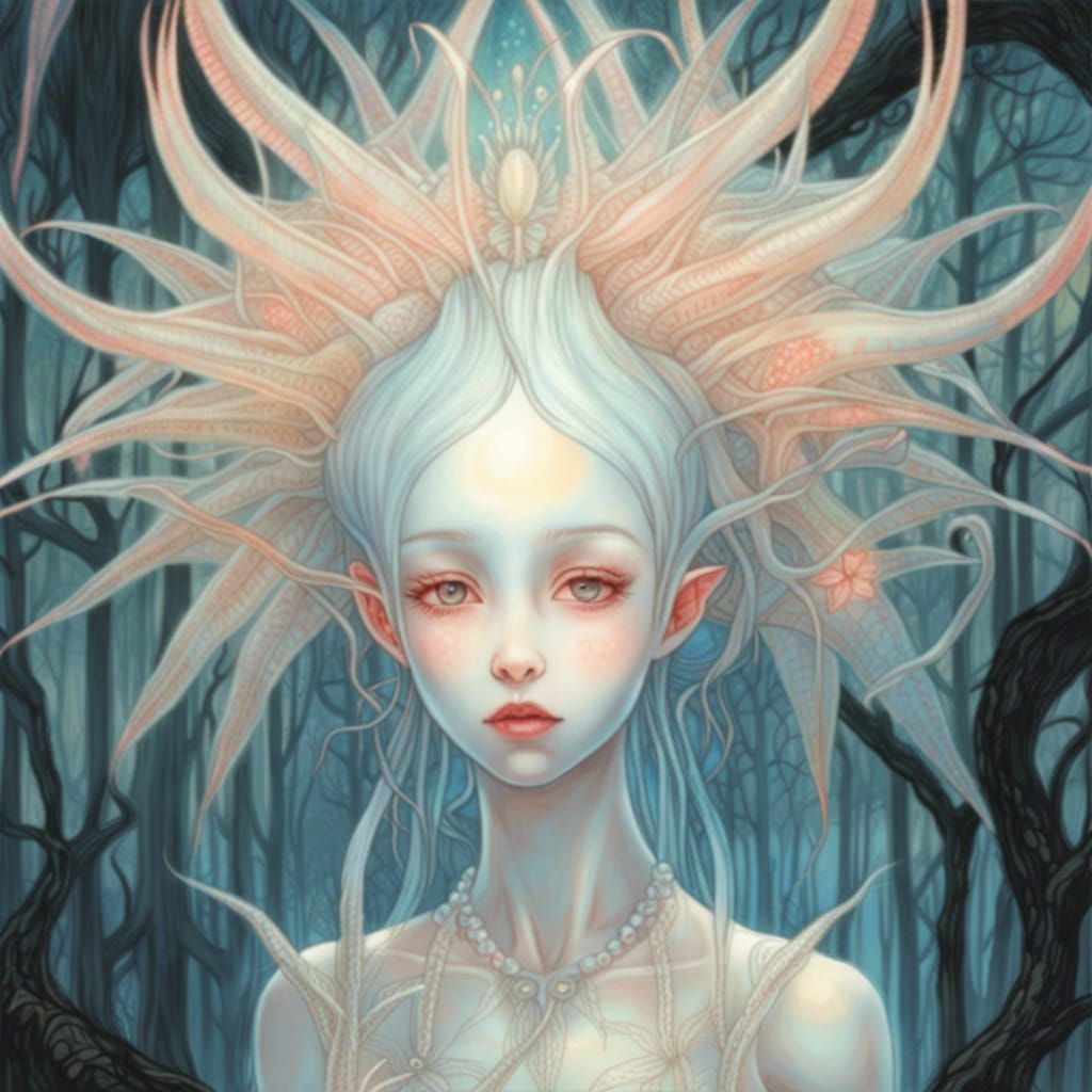 Alien woman 2 - AI Generated Artwork - NightCafe Creator