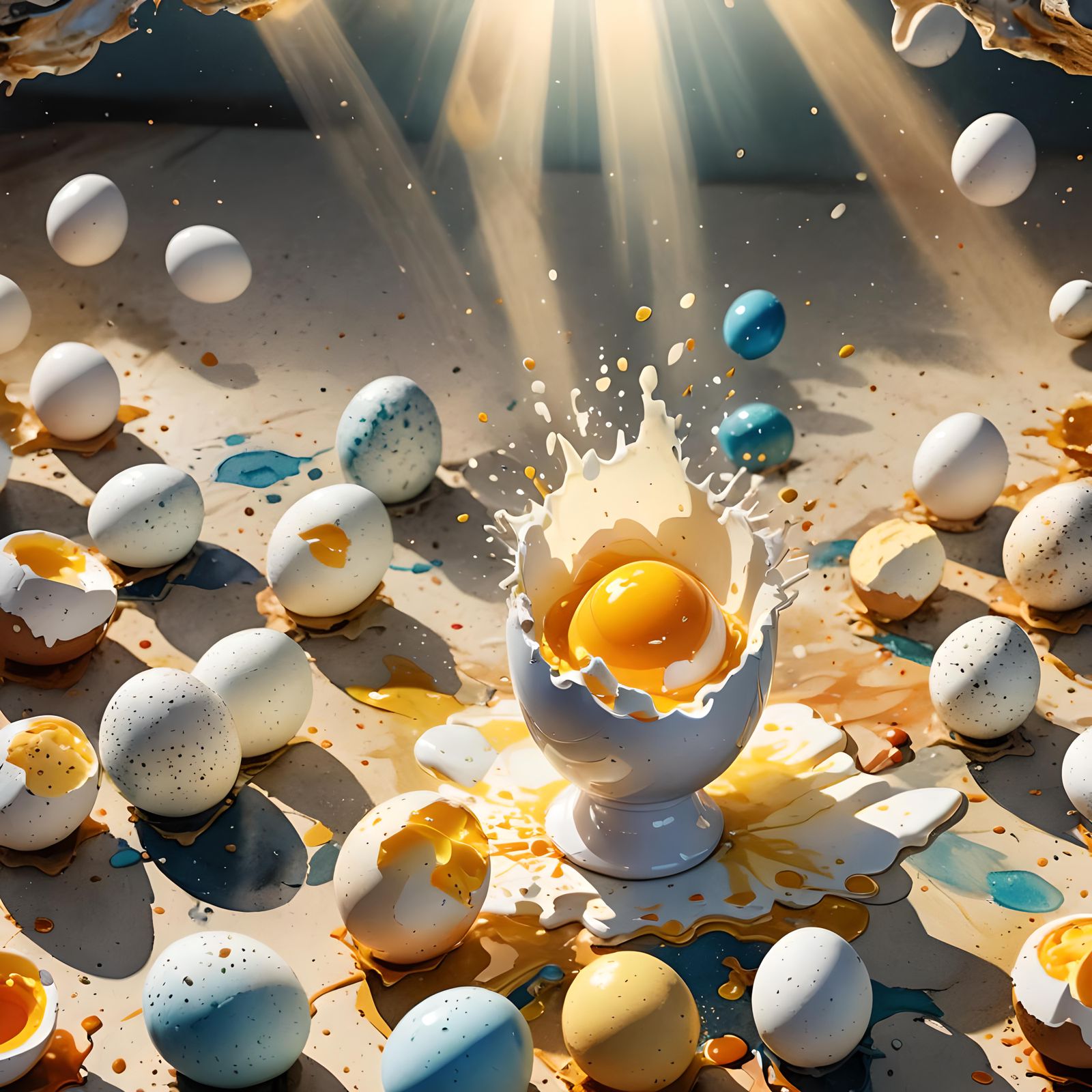 Eggsplosion - AI Generated Artwork - NightCafe Creator