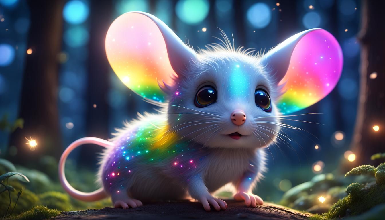 Rainbow Mice - AI Generated Artwork - NightCafe Creator