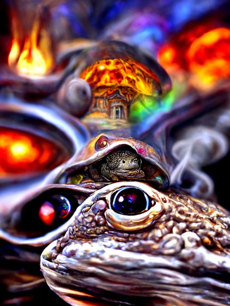 hypnosis toad - AI Generated Artwork - NightCafe Creator