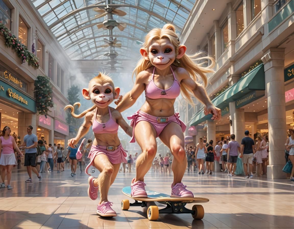 Monkey Mall Rat : Fantasy - AI Generated Artwork - NightCafe Creator