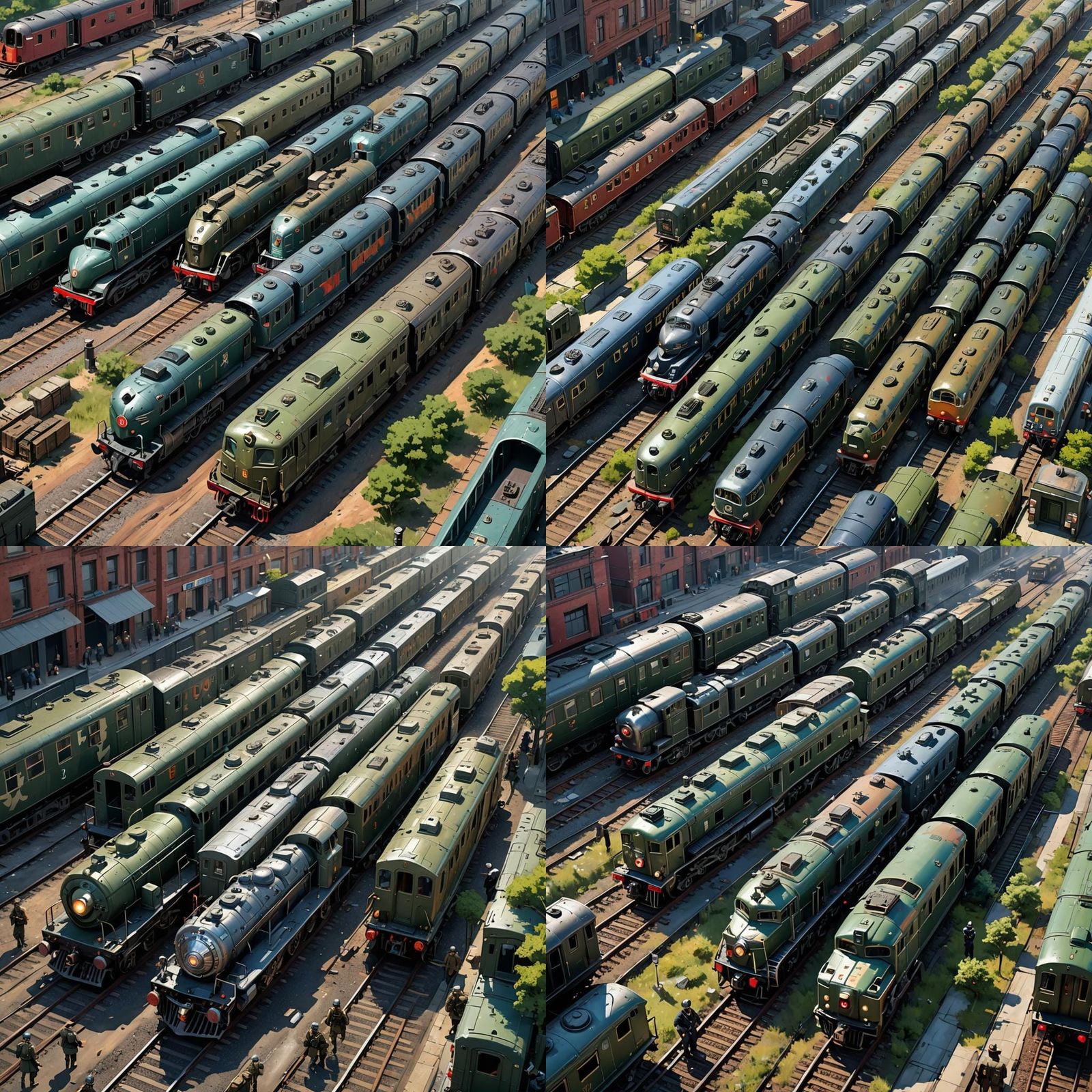 Trains - AI Generated Artwork - NightCafe Creator