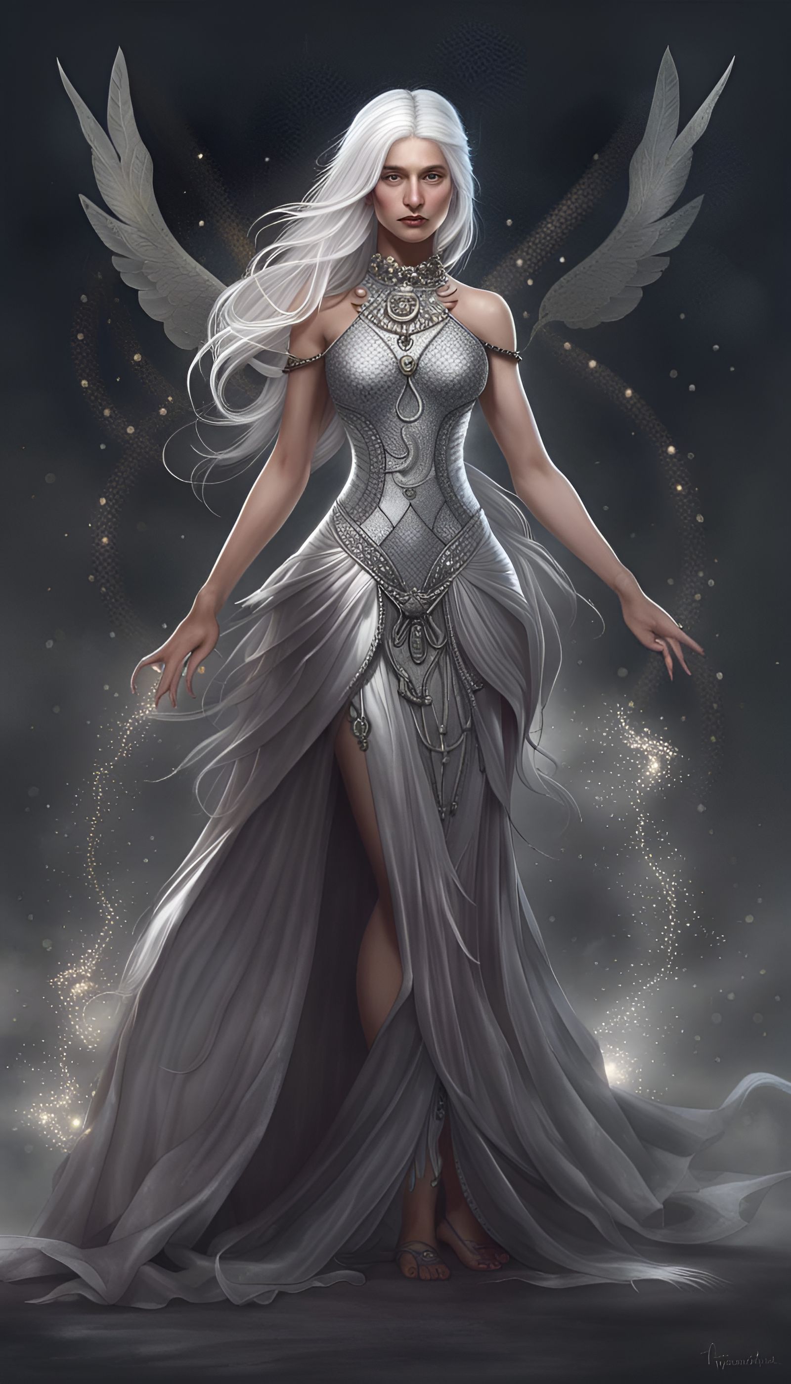 Silver Serenity - AI Generated Artwork - NightCafe Creator