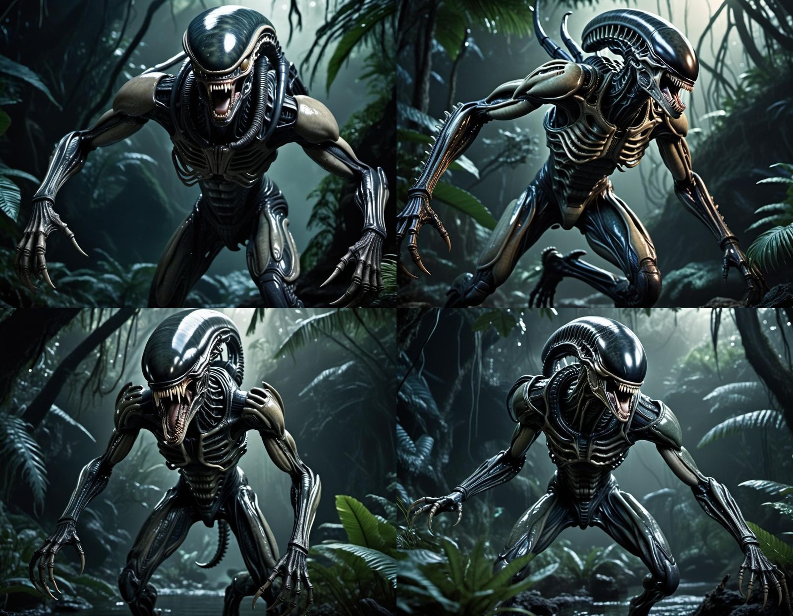 Jungle Xenomorph - AI Generated Artwork - NightCafe Creator