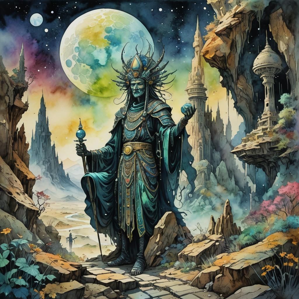 Alien Shaman - AI Generated Artwork - NightCafe Creator