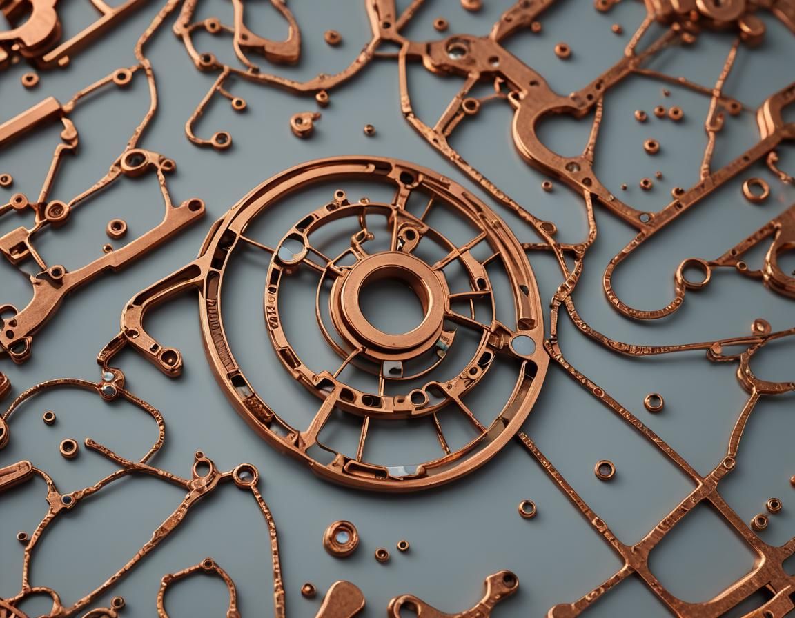 advanced Copper Magnetism imaginary equipment :: macro minimalistic ...