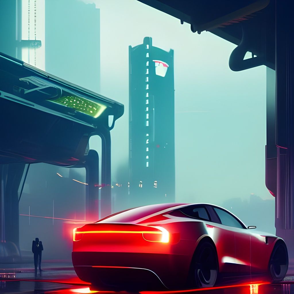 2030 Tesla - AI Generated Artwork - NightCafe Creator