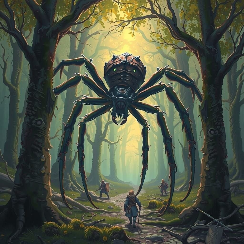 "It's a GIANT spider, Bob. Where could it possibly be hiding?"