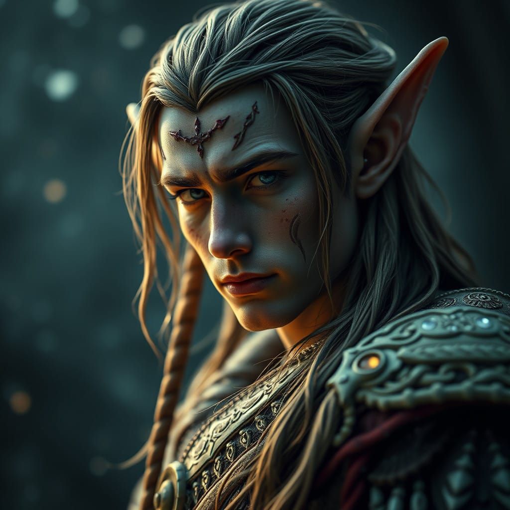 Fantasy - Ethereal Galaxy Elf in Hyperrealistic Fantasy