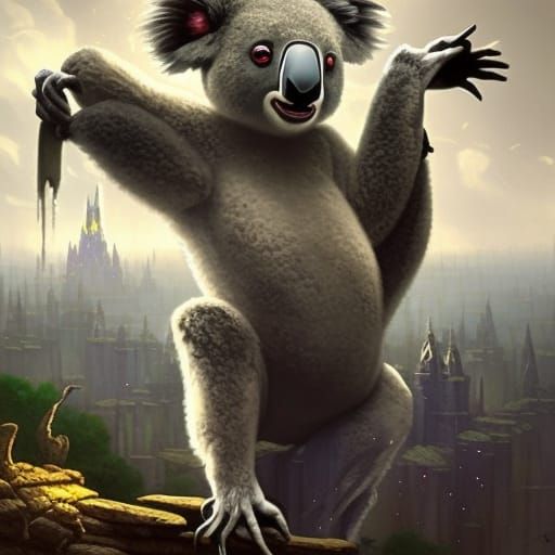 giant koala - AI Generated Artwork - NightCafe Creator