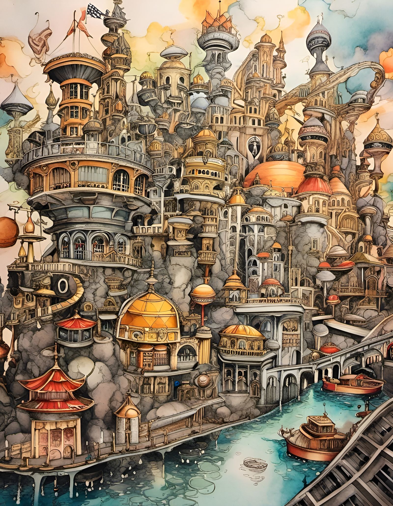 The Ever Changing Minipolis City - AI Generated Artwork - NightCafe Creator