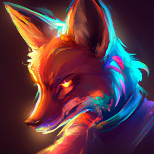 Glowing fox - AI Generated Artwork - NightCafe Creator