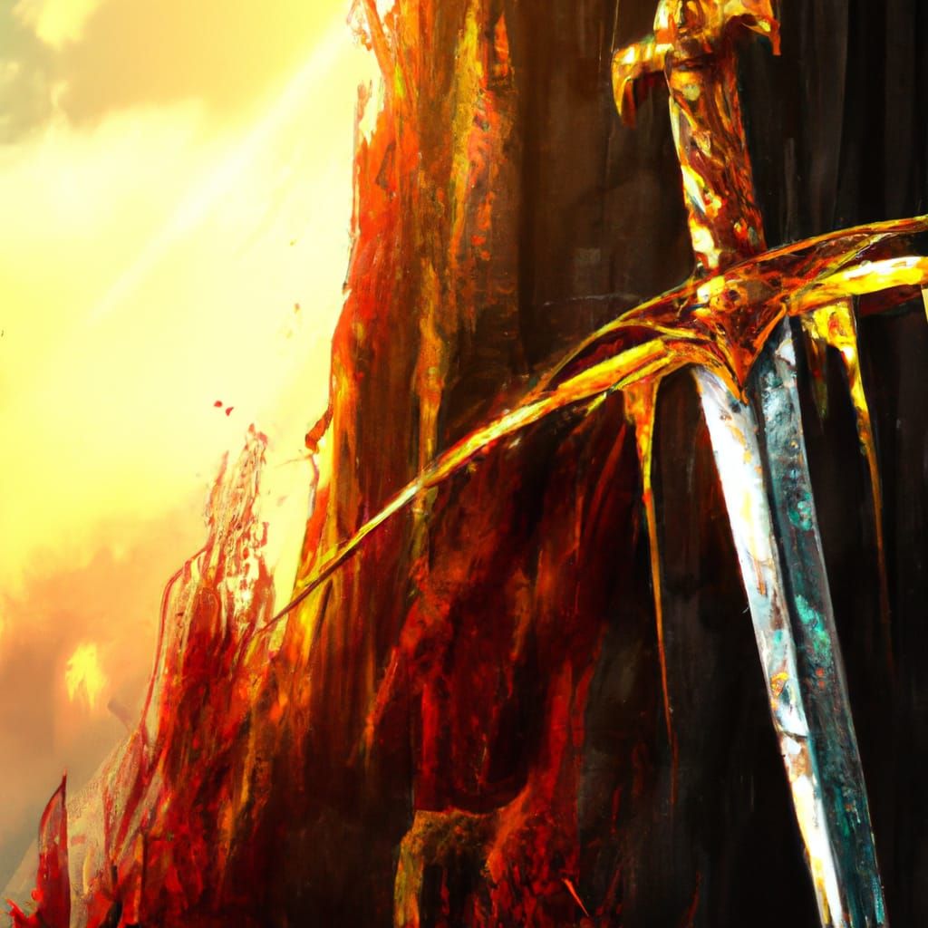 Fallen Paladin Sword, Try some Dall-e it's epic : r/nightcafe