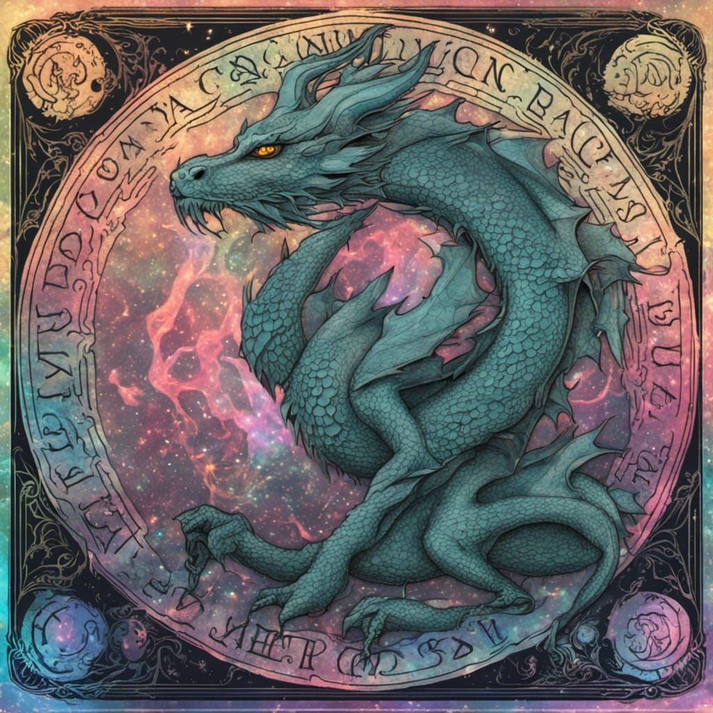 Zodiac Sign Cancer Dragon Tarot Card - AI Generated Artwork - NightCafe ...