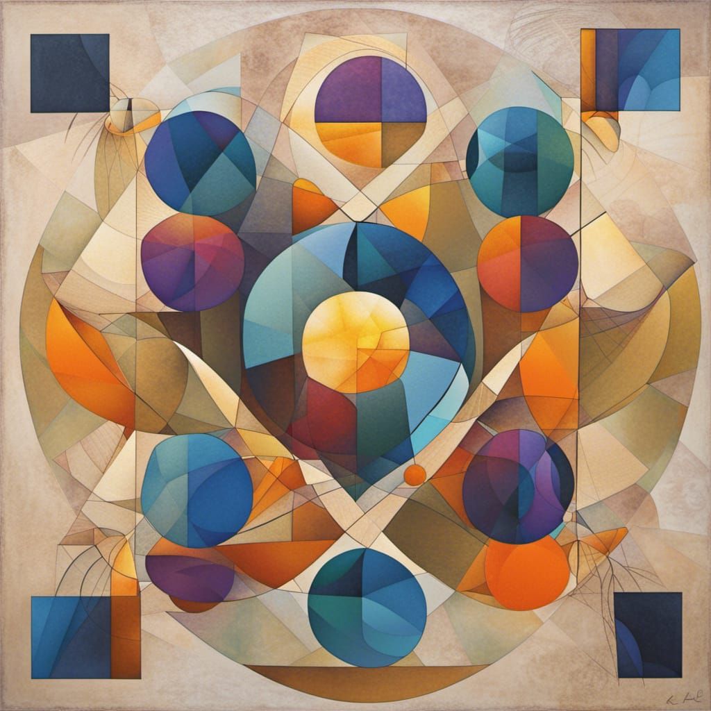 A geometric abstraction that captures the serenity of peace through ...