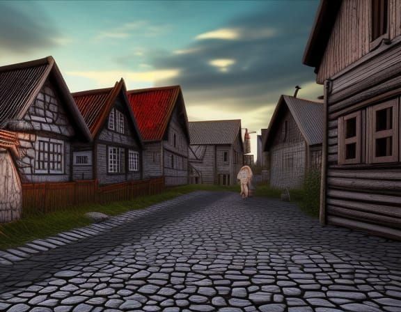 16th century town - AI Generated Artwork - NightCafe Creator