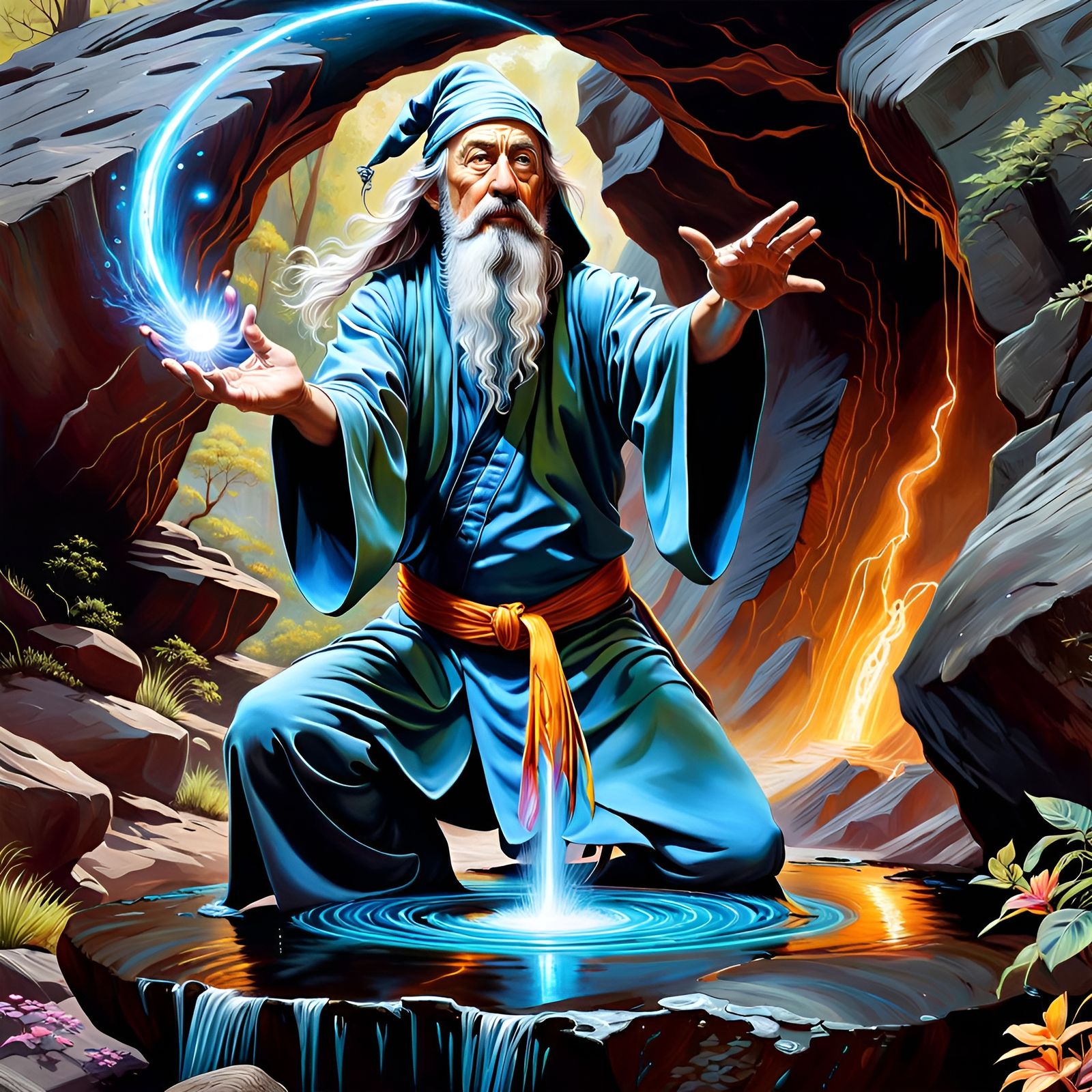 Wizard Tai Chi - AI Generated Artwork - NightCafe Creator