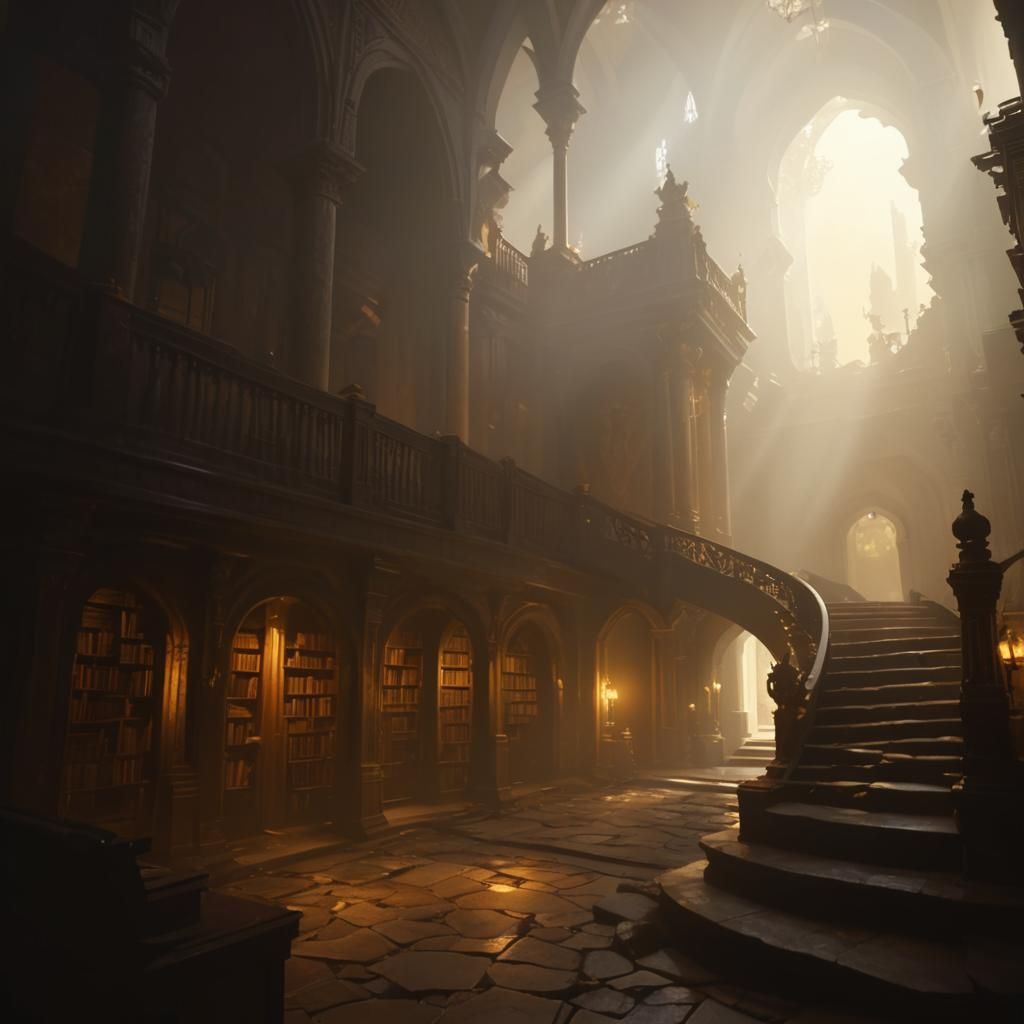 Library - AI Generated Artwork - NightCafe Creator