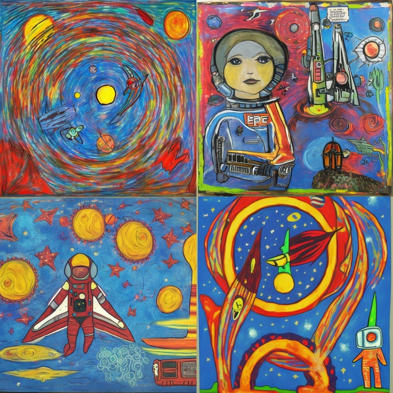 outsider art spacecore - AI Generated Artwork - NightCafe Creator