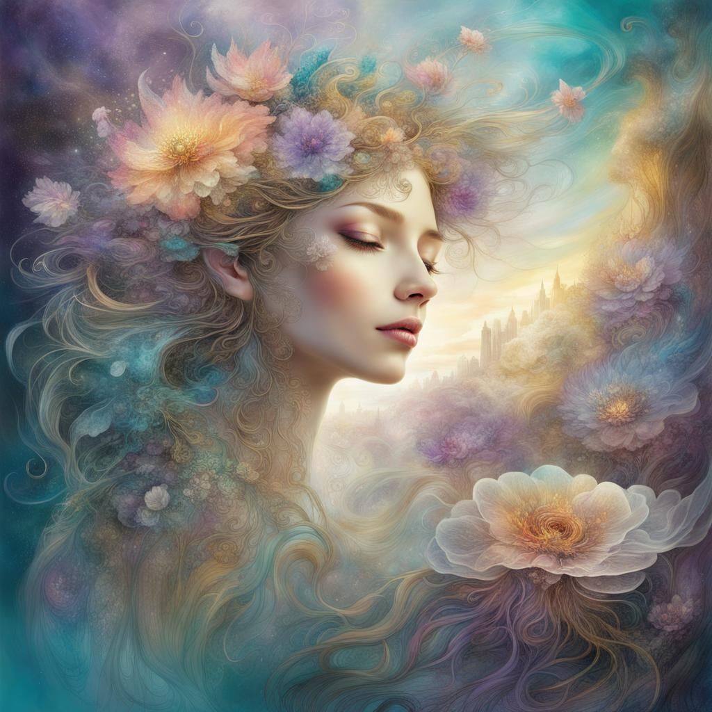 Fantasy Flowers - AI Generated Artwork - NightCafe Creator