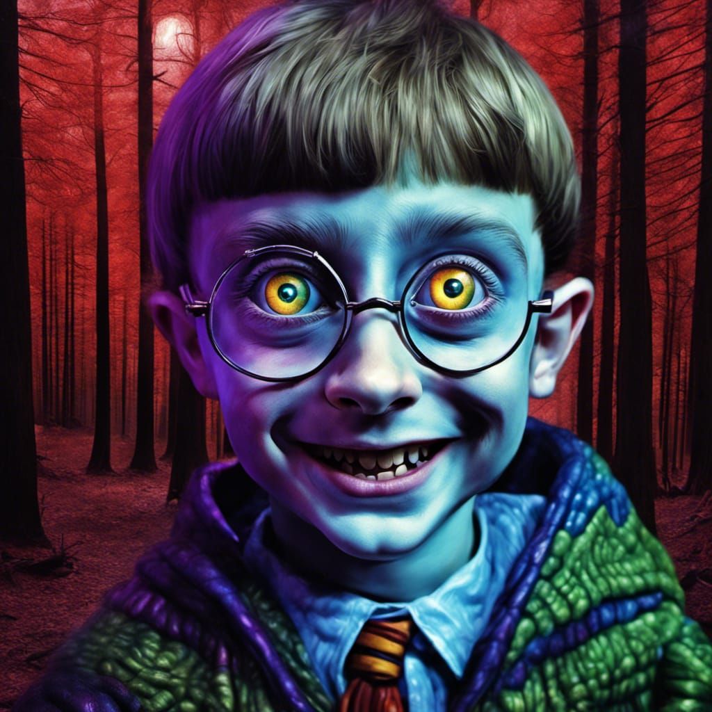 Alien Harry Potter - AI Generated Artwork - NightCafe Creator