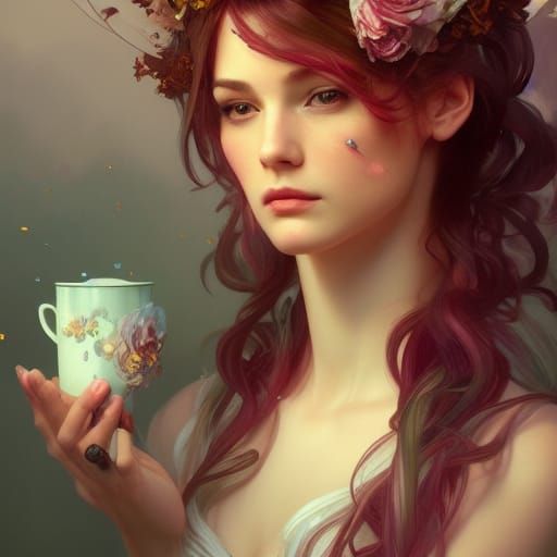 Fae tea party - AI Generated Artwork - NightCafe Creator