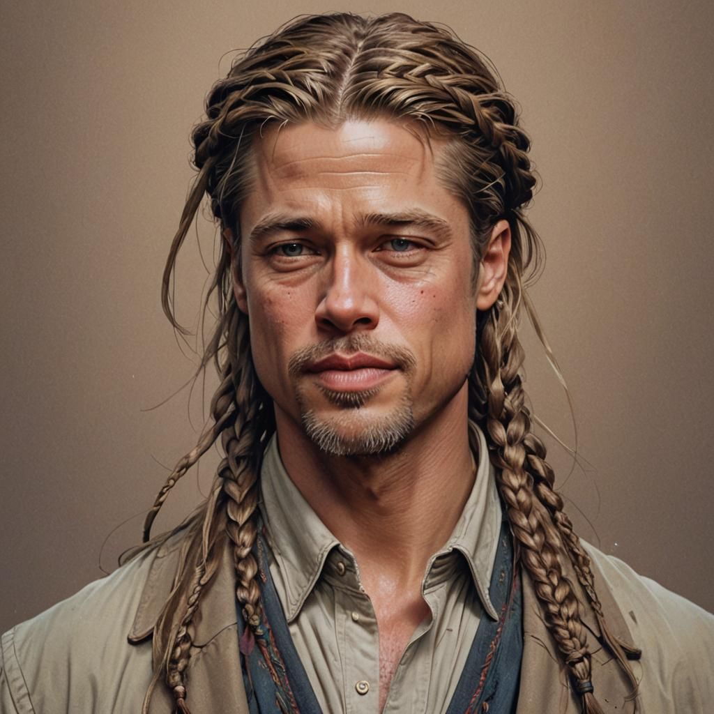 Braid Pitt - AI Generated Artwork - NightCafe Creator