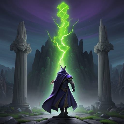 Kenolith Z - Stone Sonic Shrine with Purple Cloak