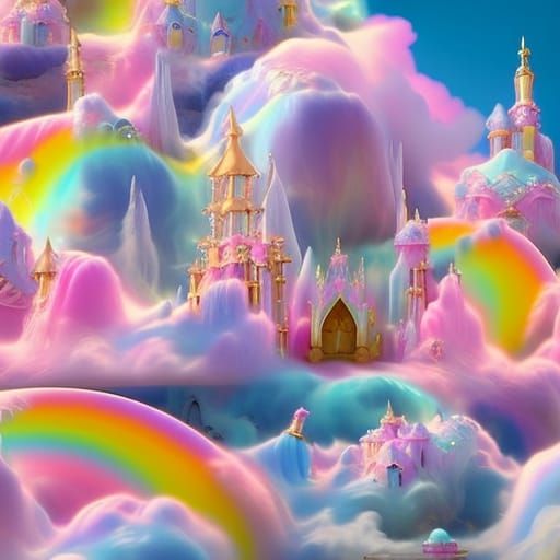 Candycore city - AI Generated Artwork - NightCafe Creator