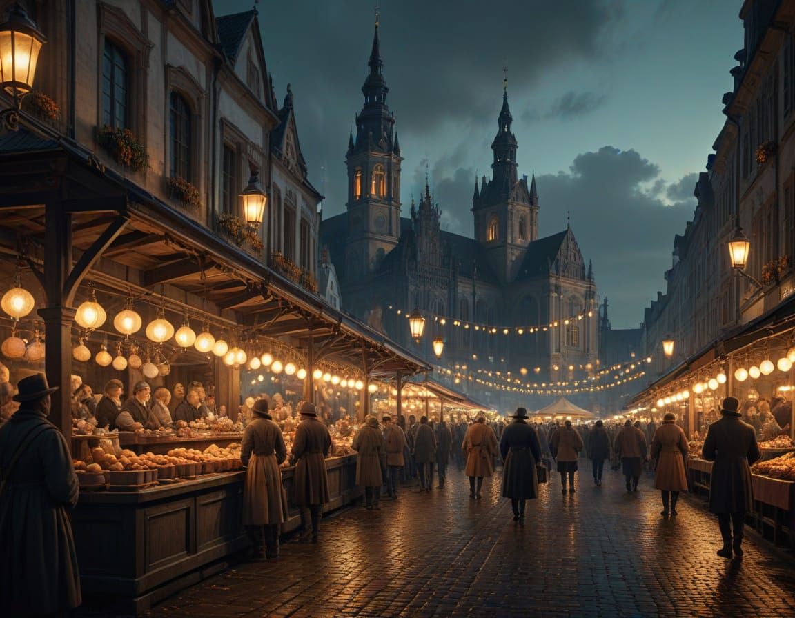 mediaeval night market - mediaeval night market