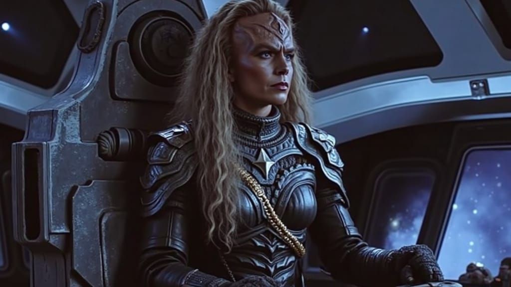 Female Klingon Captain - Proud Female Klingon Captain on Bat...