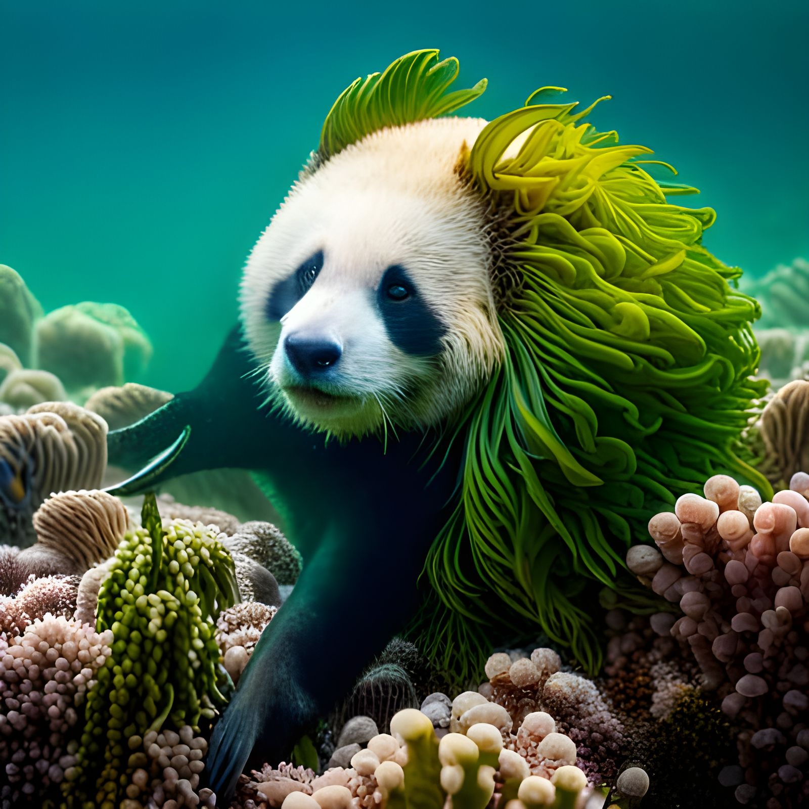 Panda of the sea - AI Generated Artwork - NightCafe Creator