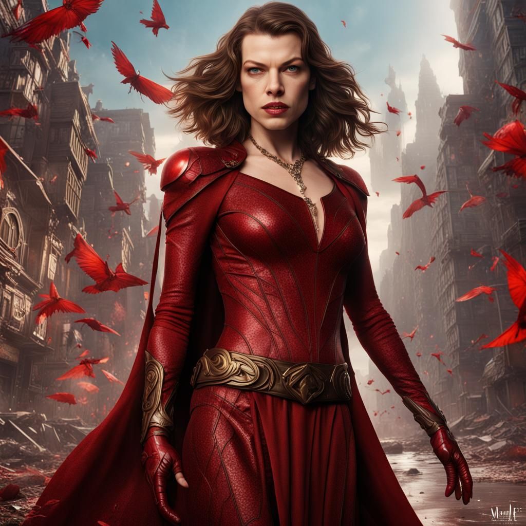 Milla Jovovich as Wanda Maximoff. - AI Generated Artwork - NightCafe ...