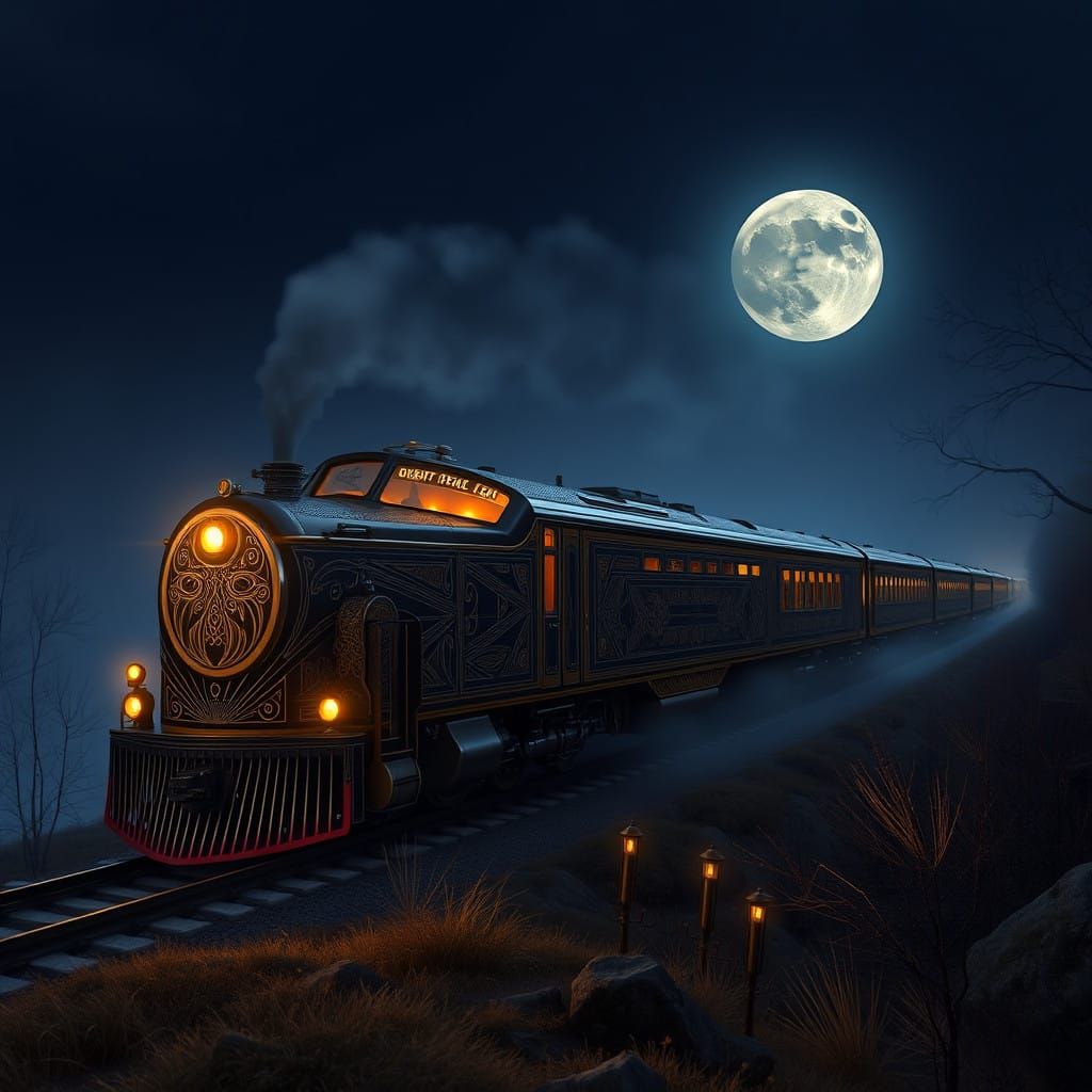 Orient Express - Luxury Orient Express Speeds Through Moonli...
