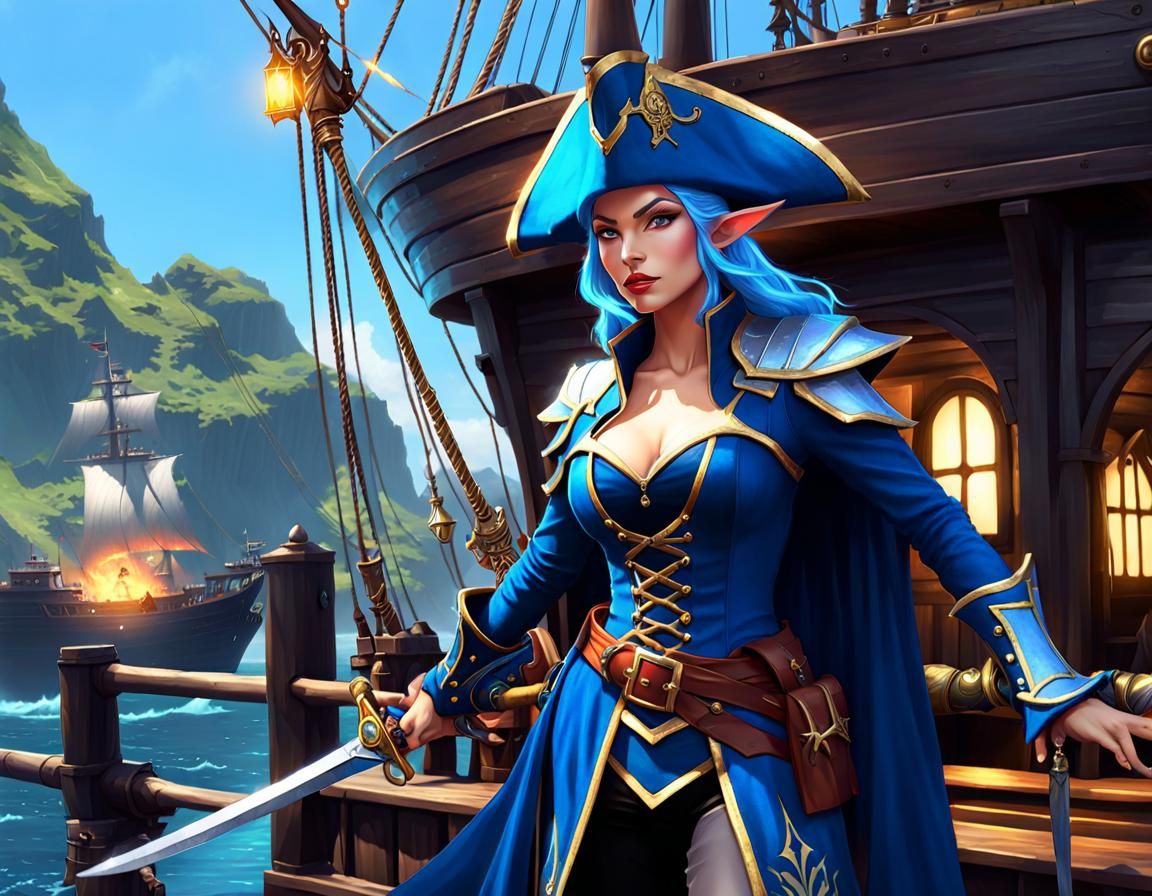 Elf Captain - AI Generated Artwork - NightCafe Creator