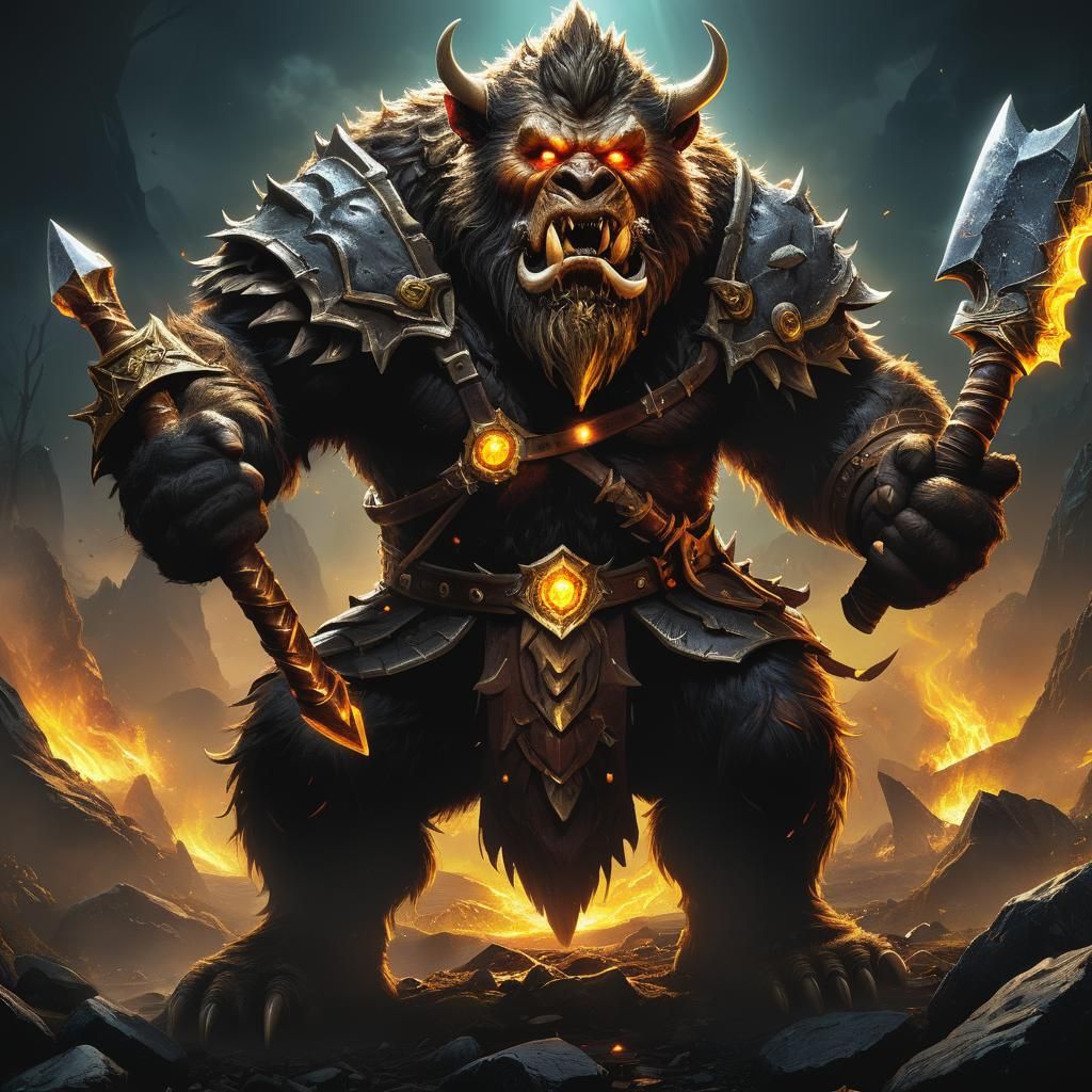 Bugbear Spellblade - AI Generated Artwork - NightCafe Creator