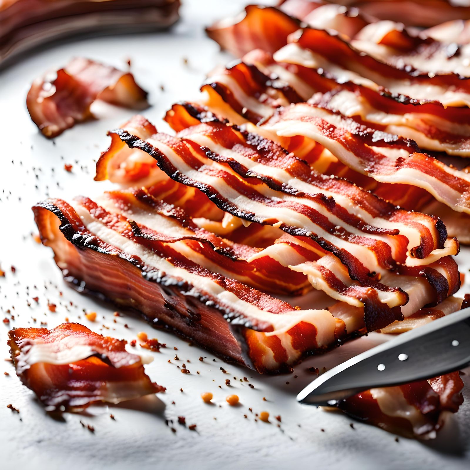 a piece of bacon - AI Generated Artwork - NightCafe Creator